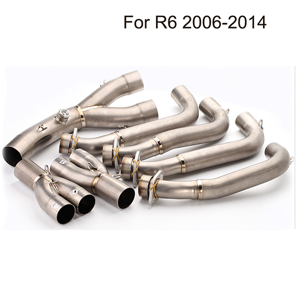 2006-2014 YAMAHA R6 Motorcycle Exhaust Pipe Steel 51mm Modified Escape ...