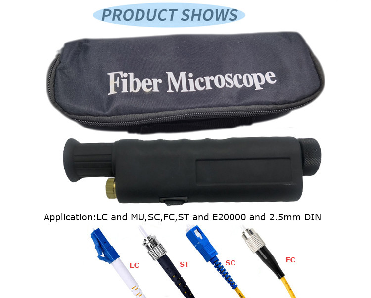 200X magnifying Fiber Microscope - Fuzhou Center Tech Co.,Ltd