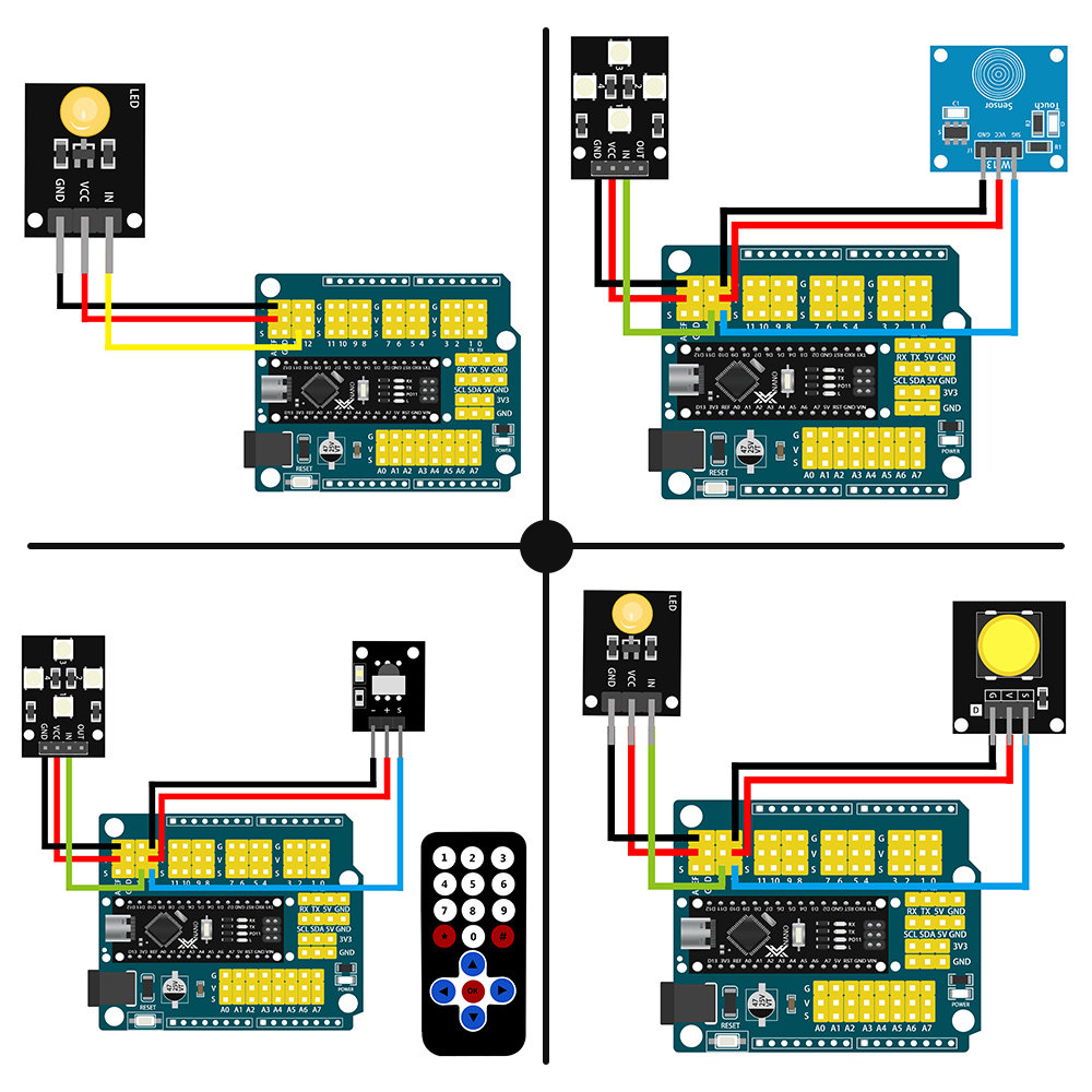 Factory Smart Home Sensor Starter Kit Lovely Wooden House Programming ...
