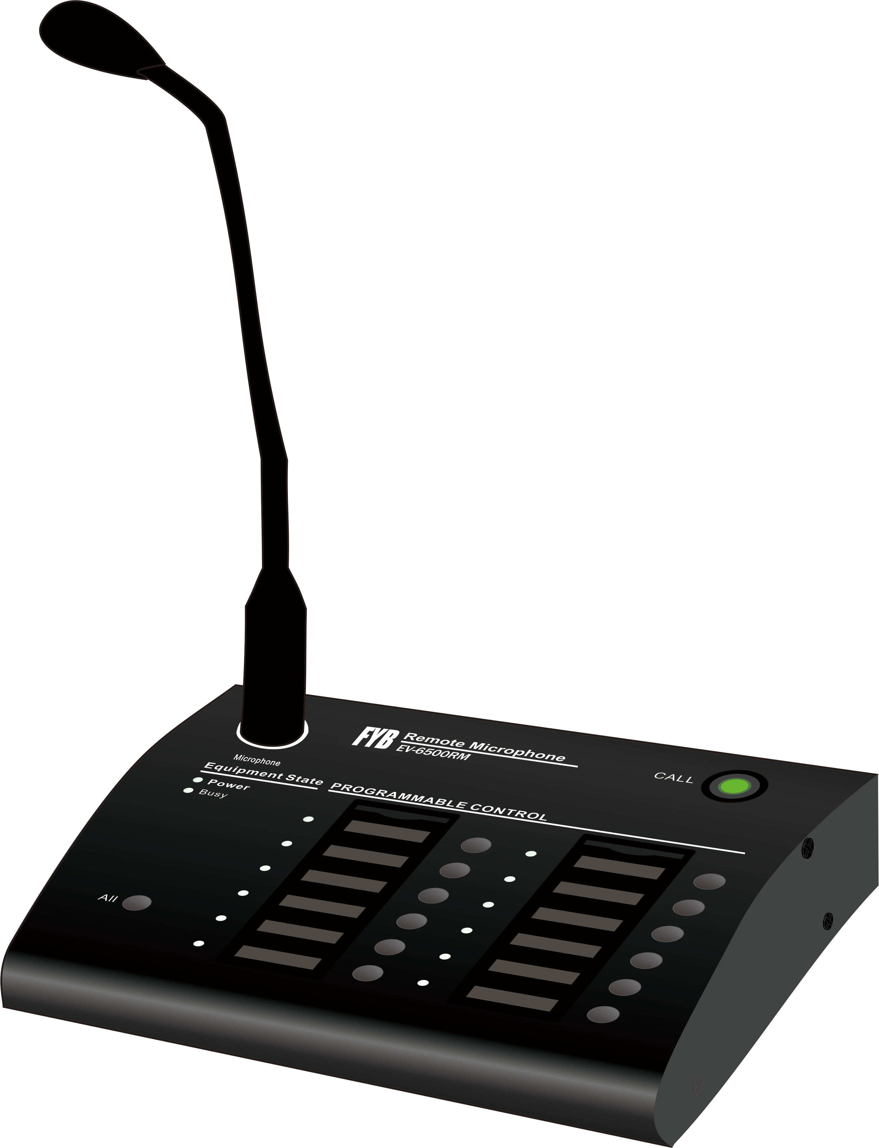 EVAC system Fireman microphone EV-6500FM - Guangzhou Fengyu Technology ...