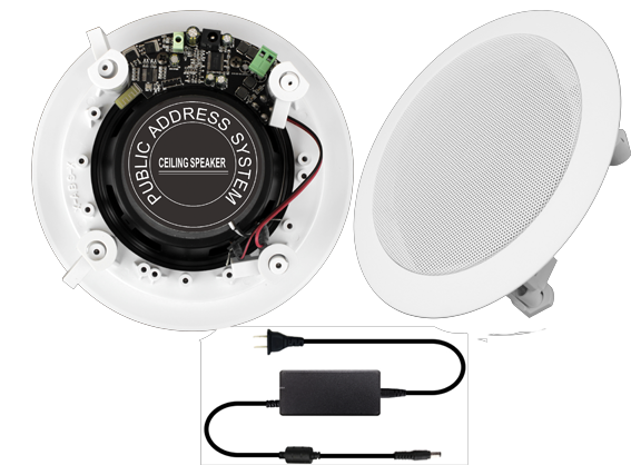 Woofer 6"*1+tweeter 1*1,2*30W 2CH Bluetooth Active Ceiling Speaker(1+1 ...